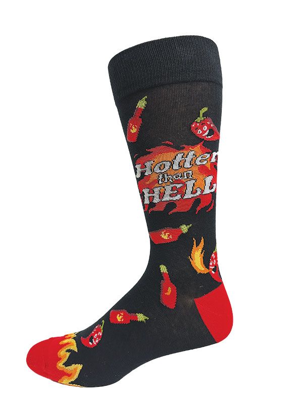 Mens Cotton Hotter Than Hell Sock – The Sock Factory
