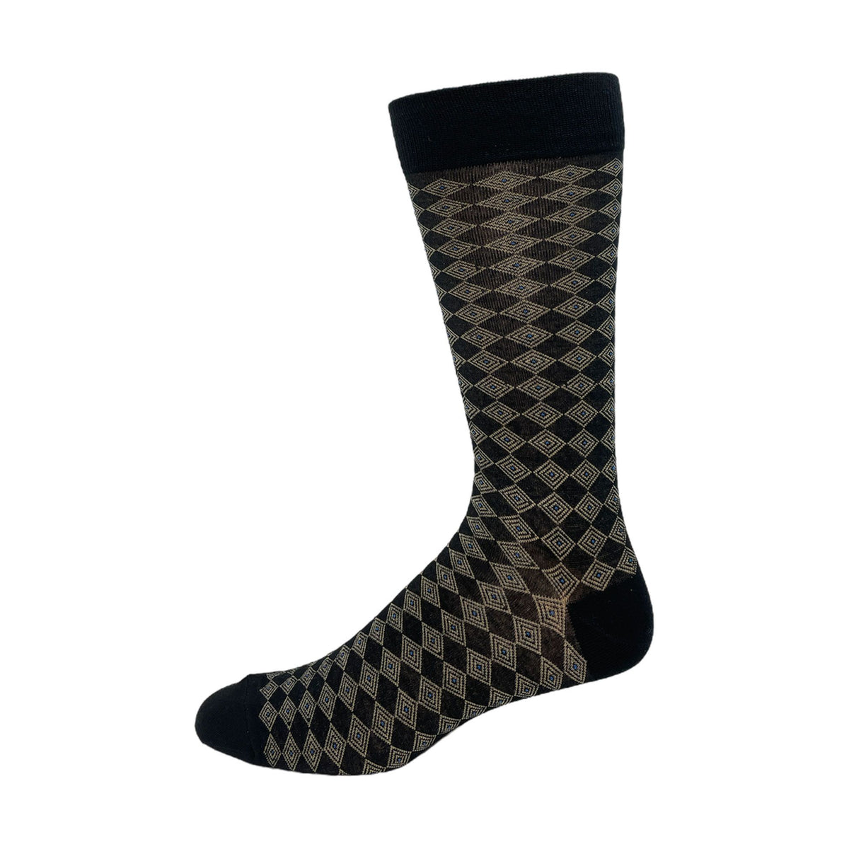 Mens Bamboo Diamond Check Sock – The Sock Factory