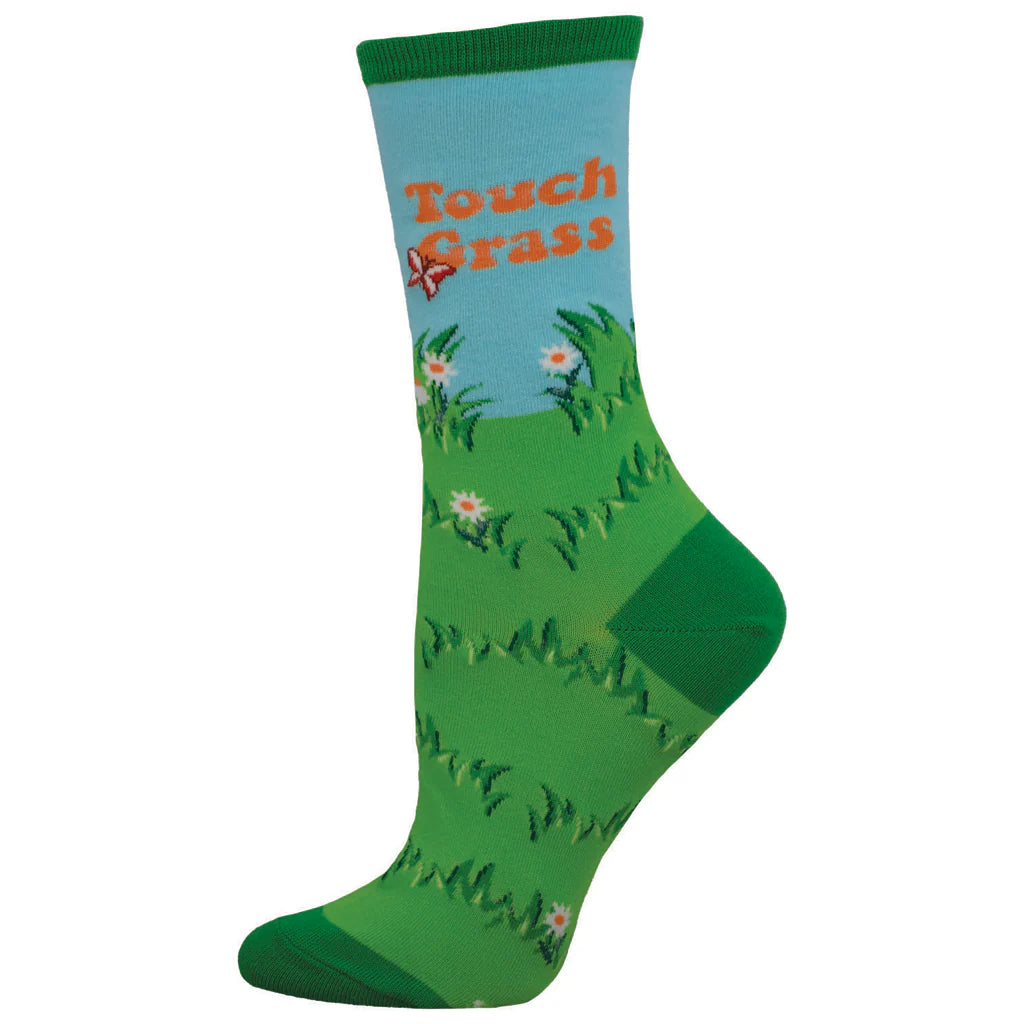 Ladies Touch Grass Sock – The Sock Factory