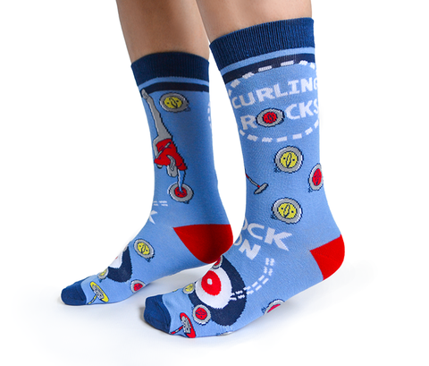 Ladies Curling Rocks Sock – The Sock Factory